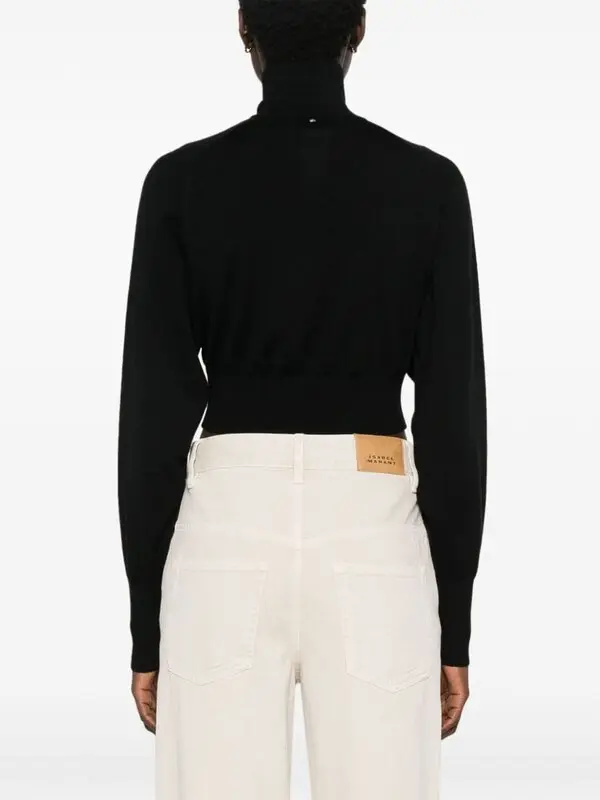 Sportmax Roll-neck Wool Jumper - Black