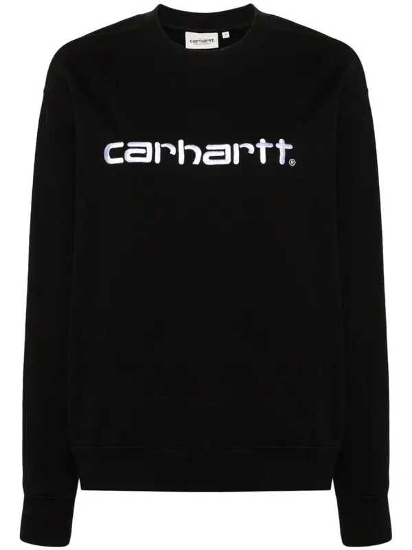 Carhartt Work In Progress Logo-embroidered Sweatshirt - Black