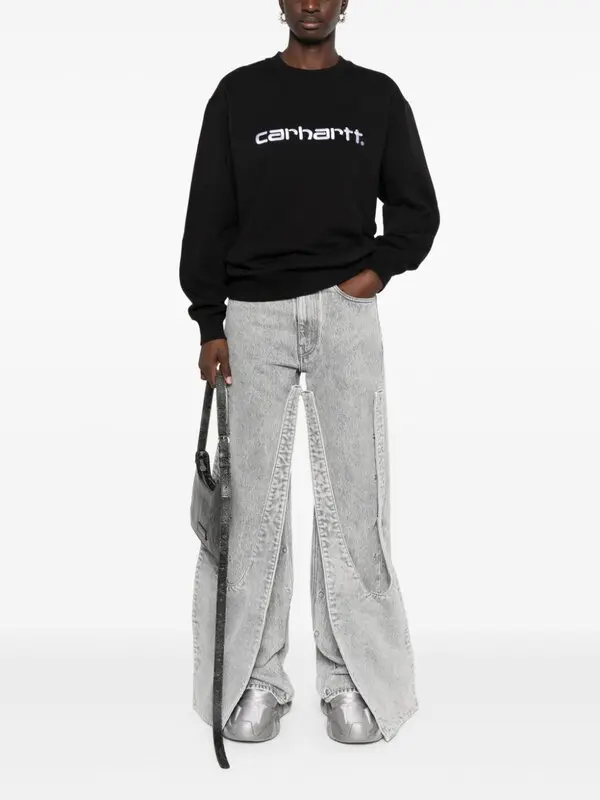 Carhartt Work In Progress Logo-embroidered Sweatshirt - Black