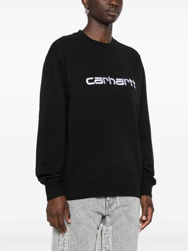 Carhartt Work In Progress Logo-embroidered Sweatshirt - Black