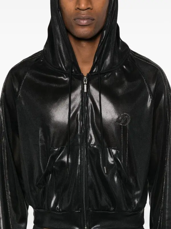 DOUBLET Foiled Hoodie - Black
