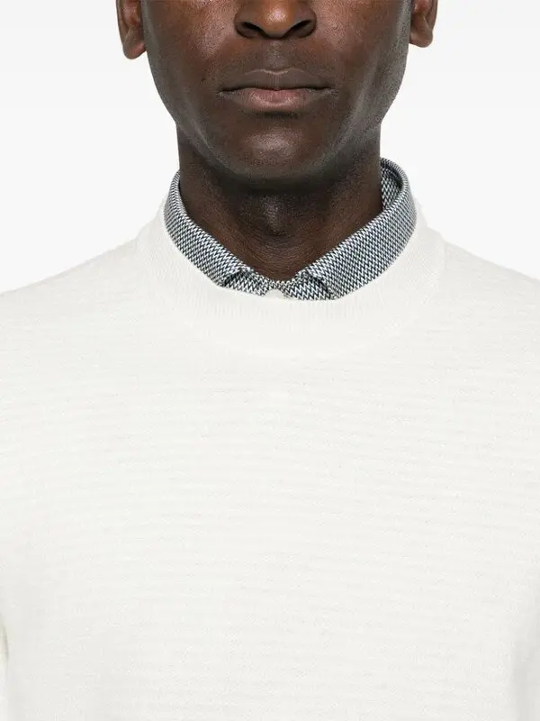 Emporio Armani Crew-neck Virgin Wool Jumper