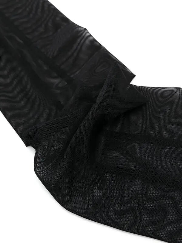 IOANA CIOLACU Elbow-length Mesh Gloves - Black
