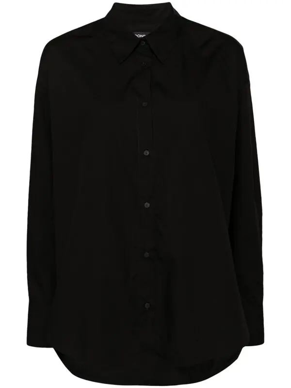 DONDUP Long-sleeve Cotton Shirt - Black
