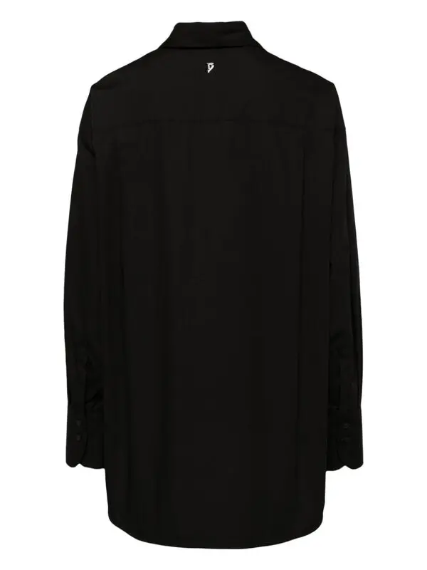 DONDUP Long-sleeve Cotton Shirt - Black