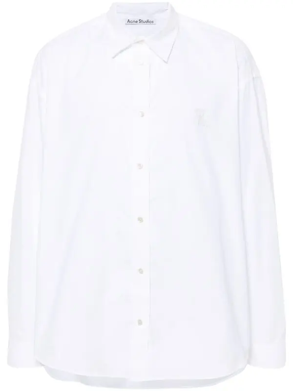 Acne Studios Logo-embroidered Cotton Shirt