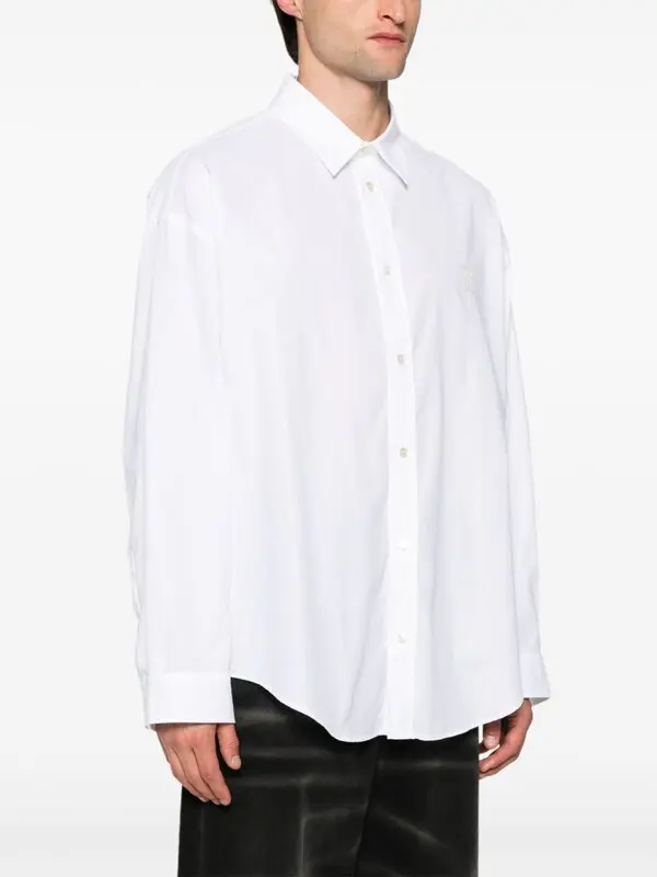 Acne Studios Logo-embroidered Cotton Shirt