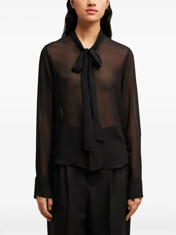AMI Paris Acot Silk Blouse