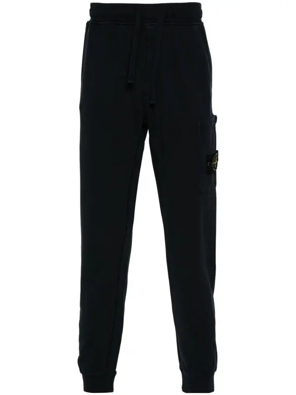 Stone Island Patch-pocket Drawstring Trousers - Blue
