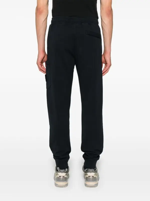 Stone Island Patch-pocket Drawstring Trousers - Blue