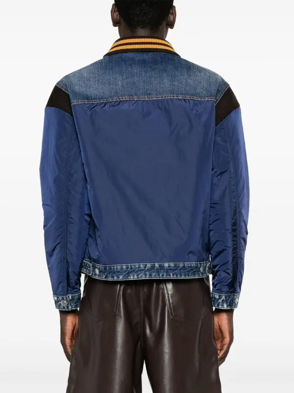 Dsquared2 Panelled Denim Bomber Jacket
