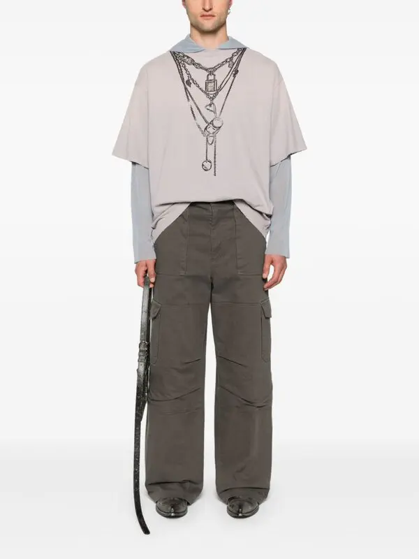 Acne Studios Layered Hooded T-shirt