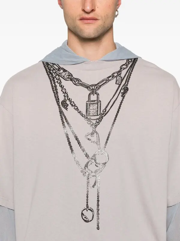 Acne Studios Layered Hooded T-shirt
