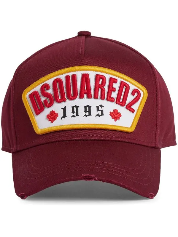 Dsquared2 Logo-appliqué Baseball Cap - Red