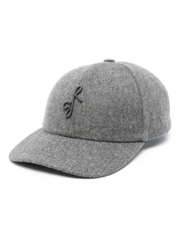 Ruslan Baginskiy Logo-embroidered Felted Cap - Grey