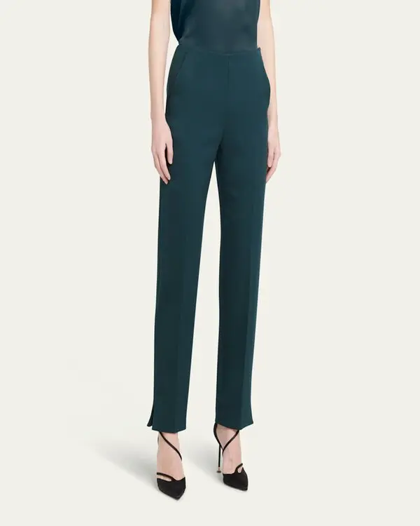 Giorgio Armani Slim-leg Stretch Wool Trousers