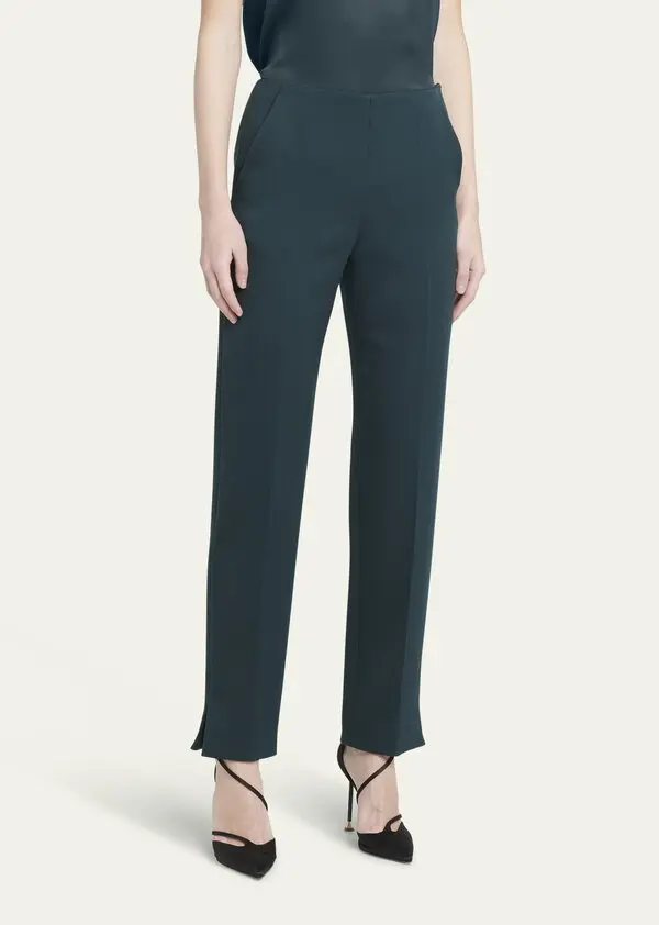 Giorgio Armani Slim-leg Stretch Wool Trousers