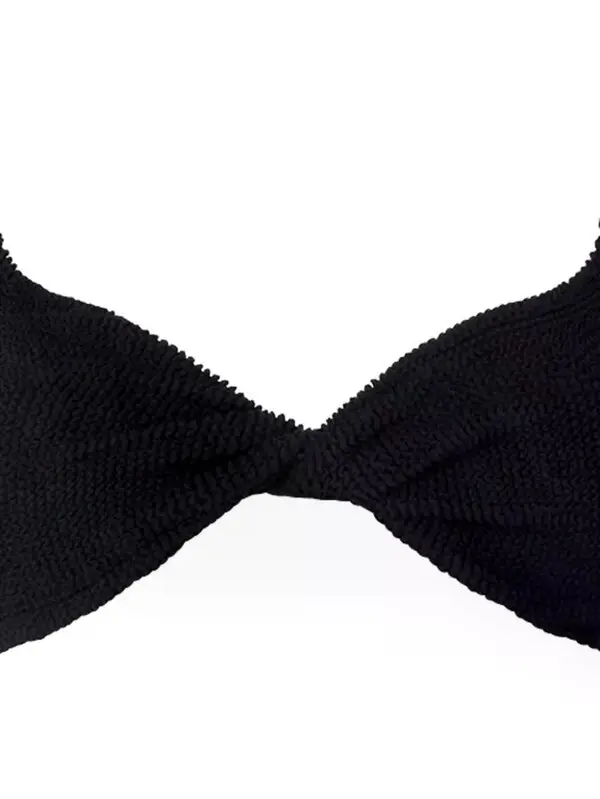 Hunza G Juno Crinkled Two-piece Bikini - Black
