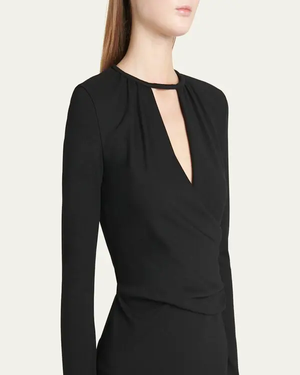 Giorgio Armani Milano Jersey Sheath Dress