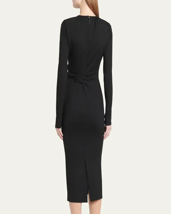 Giorgio Armani Milano Jersey Sheath Dress