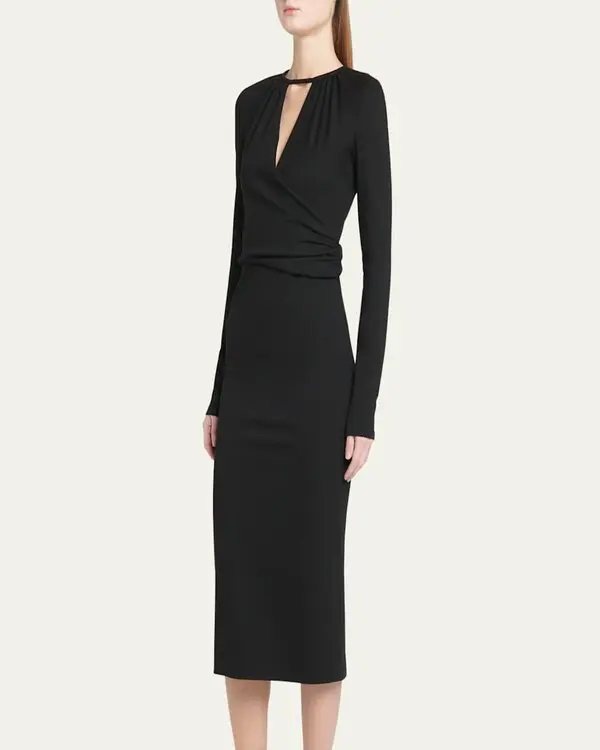 Giorgio Armani Milano Jersey Sheath Dress