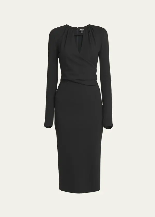 Giorgio Armani Milano Jersey Sheath Dress