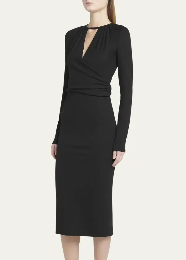 Giorgio Armani Milano Jersey Sheath Dress