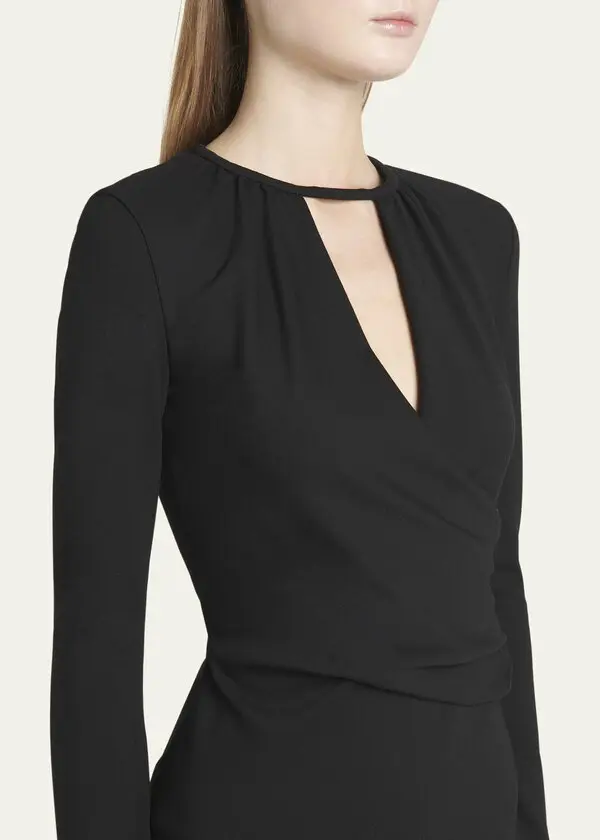 Giorgio Armani Milano Jersey Sheath Dress