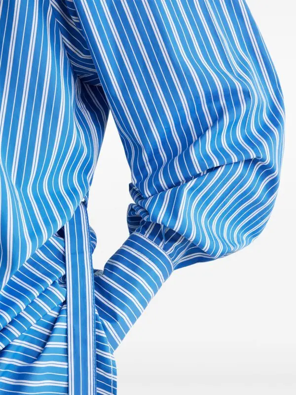 PATOU Striped Mini Shirt Dress