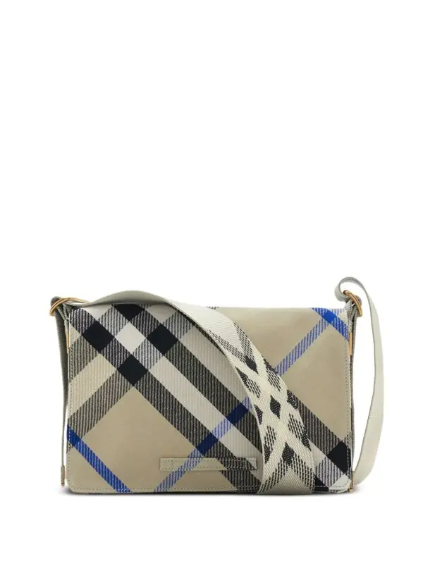 Burberry Trench Check Crossbody Bag - Neutrals