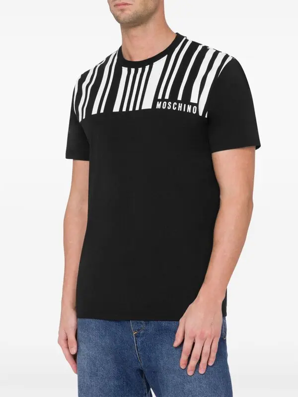 Moschino Barcode-print Cotton T-shirt