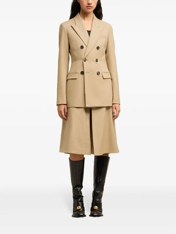 AMI Paris Double-breasted Blazer - Neutrals