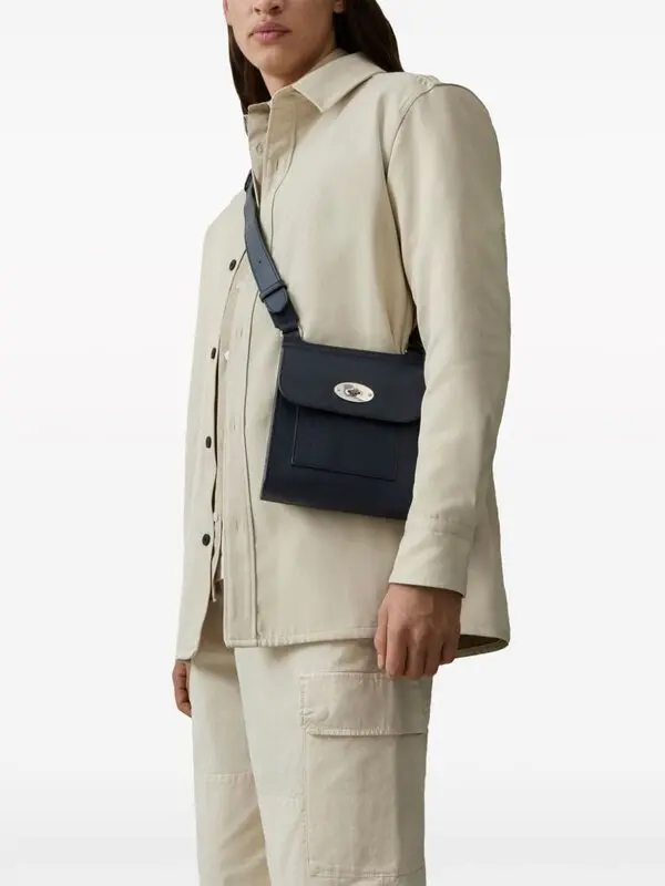 Mulberry Small Antony Leather Shoulder Bag - Blue