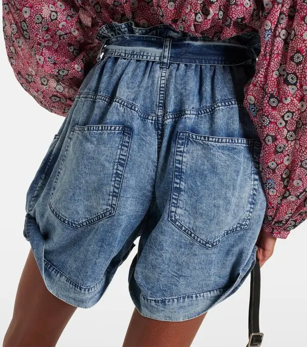 MARANT ETOILE Pierine Denim Shorts - Blue