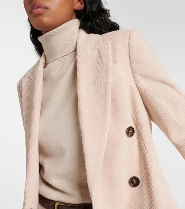 Brunello Cucinelli Double-breasted Blazer - Beige