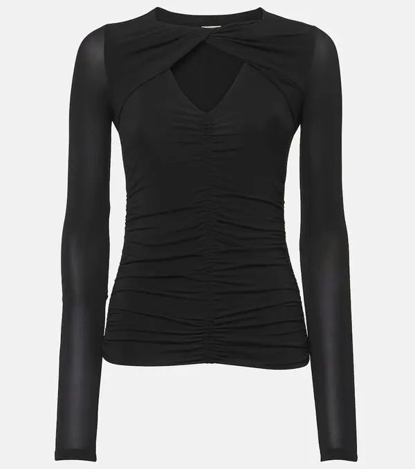 Isabel Marant Étoile Vandalia Jersey Top - Black
