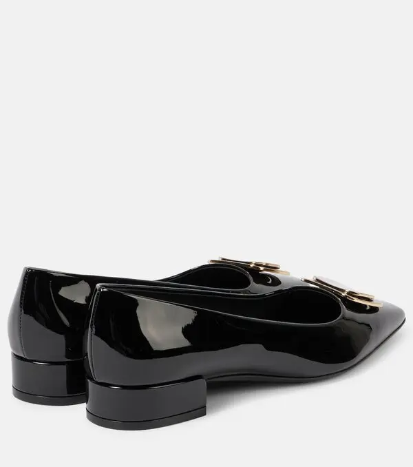 FERRAGAMO Venera Ballet Flats - Black