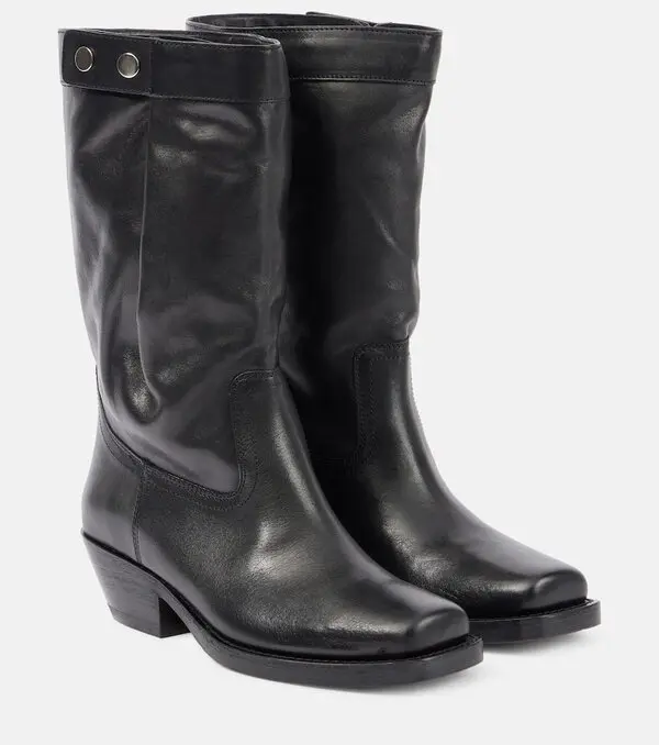 Isabel Marant Ademe Leather Cowboy Boots