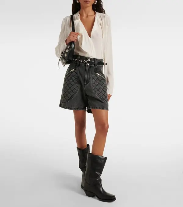 Isabel Marant Ademe Leather Cowboy Boots