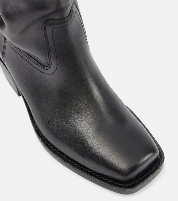 Isabel Marant Étoile Ademe Leather Cowboy Boots - Black
