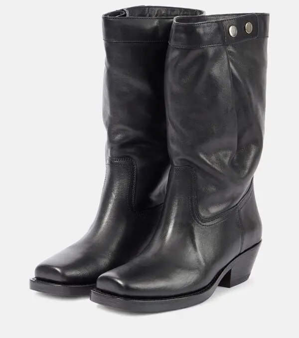 Isabel Marant Ademe Leather Cowboy Boots