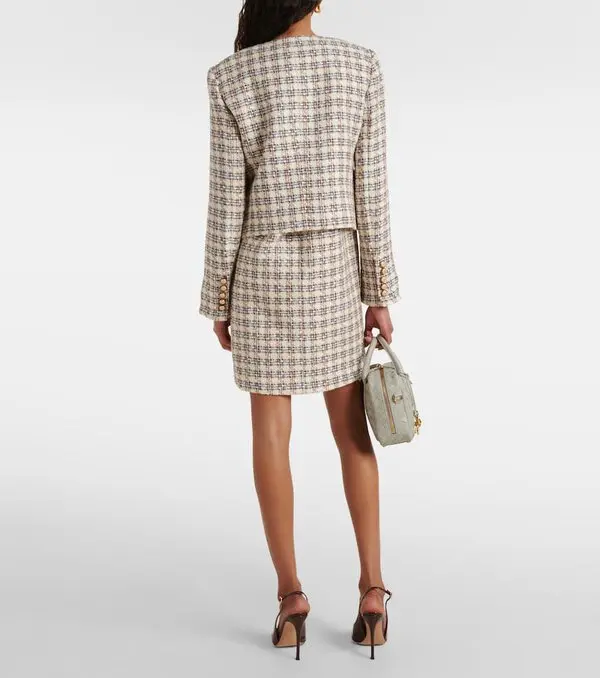 Veronica Beard Bentley Checked Tweed Jacket