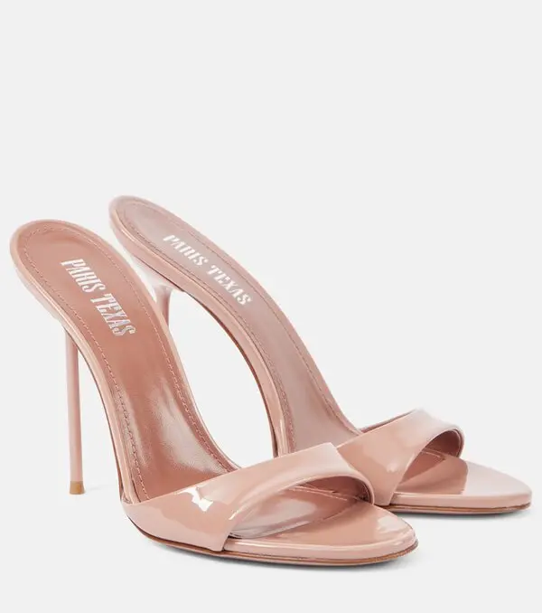 Paris Texas Lidia 105 Patent Leather Mules - Pink