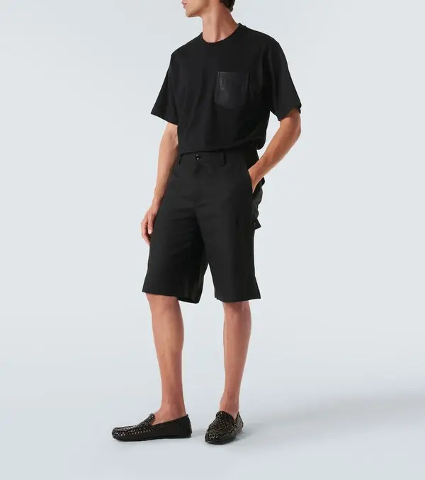 Dolce & Gabbana Linen Cargo Shorts
