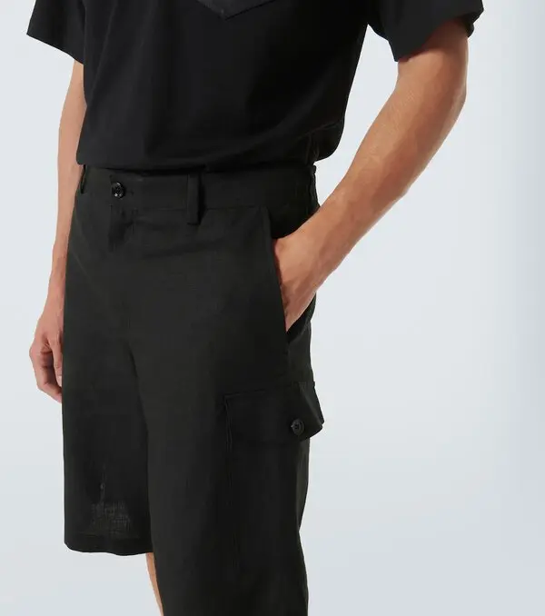 Dolce & Gabbana Linen Cargo Shorts