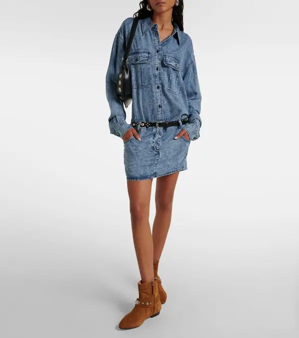 Isabel Marant Étoile Siago Embellished Suede Ankle Boots