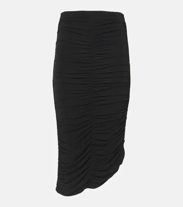 Isabel Marant Étoile Vicky Jersey Midi Skirt - Black