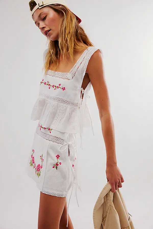 jolene embroidered midi dress Jolene Harlequin Satin Midi Dress RENTAL – Olivia Rubin main image 1