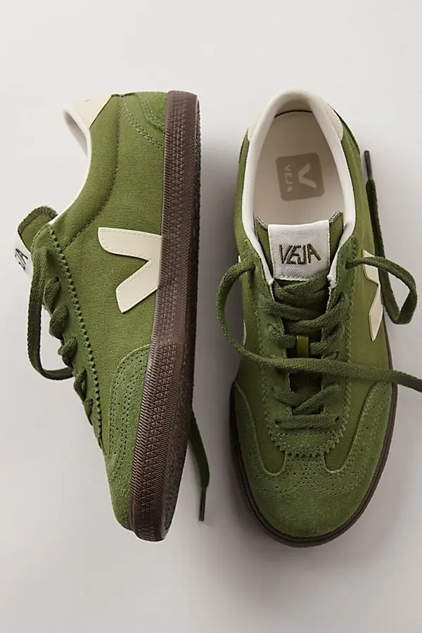 VEJA Volley Suede Sneakers - Militar/pierre/eagle