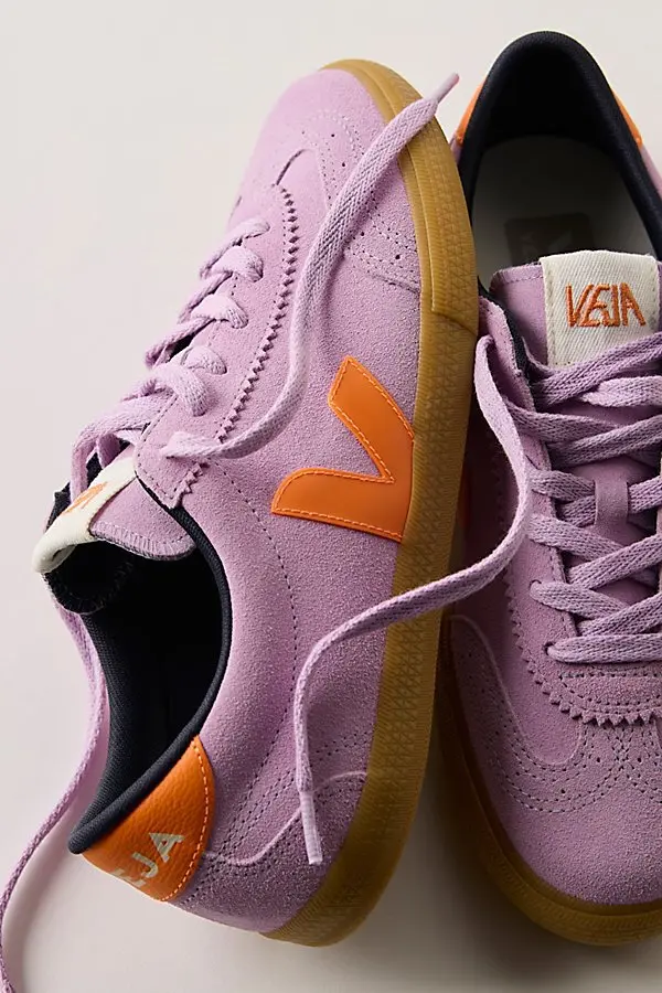 VEJA Volley Suede Sneakers - Orchid Fury/natural